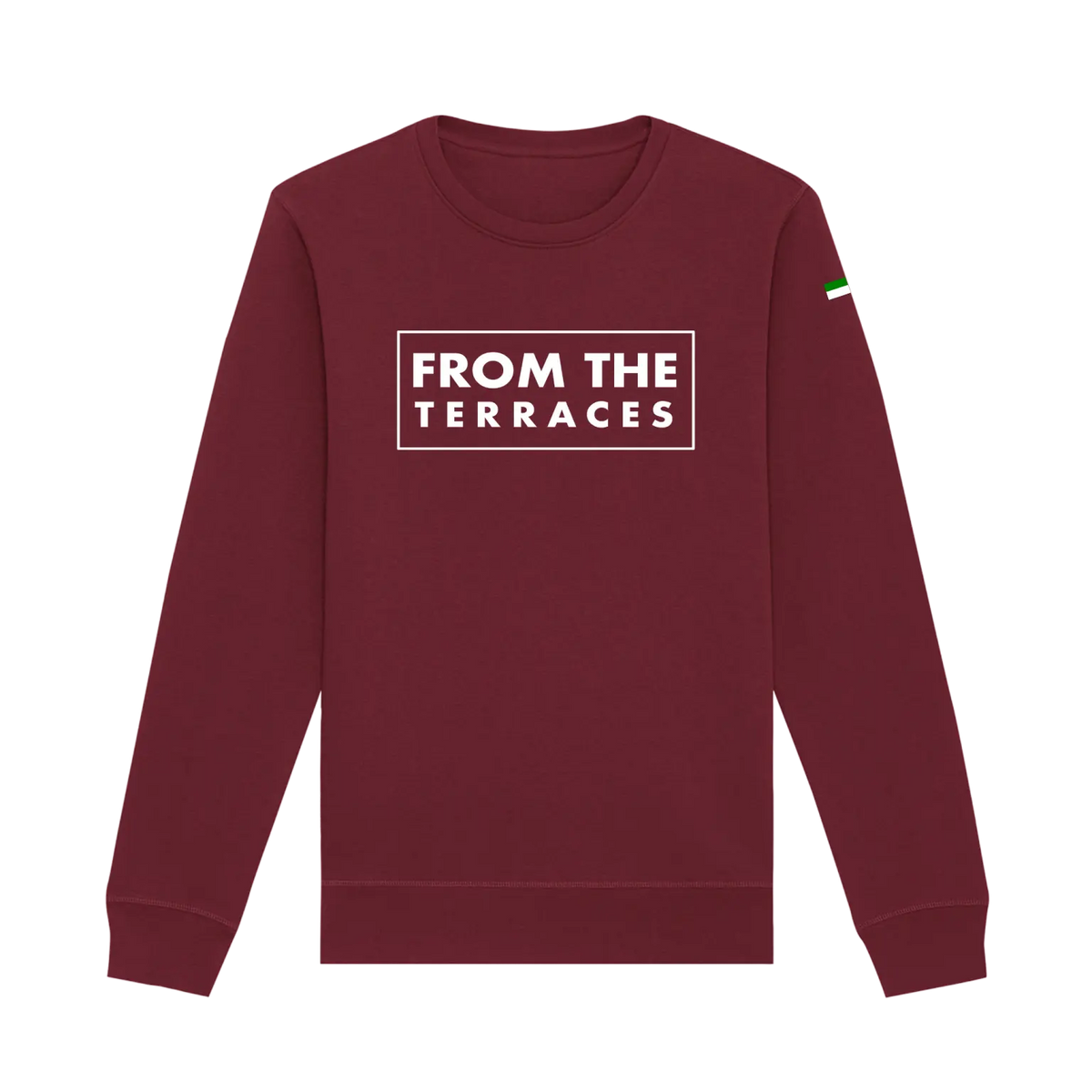 Men’s Burgundy Football Casual Sweatshirt | From The Terraces Terrace ...
